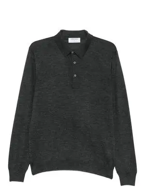 GRAN SASSO Button-fastening Polo Sweater Grey