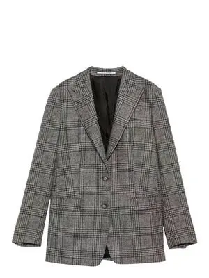 Tagliatore Check Blazer - Grey