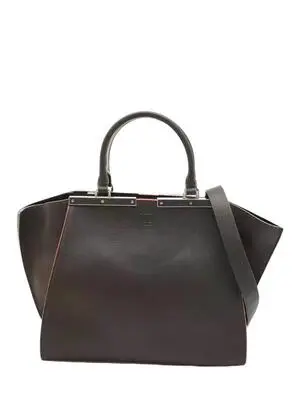 Fendi 3 Jours Leather Tote Bag - Brown