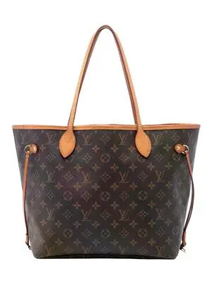 LOUIS VUITTON Louis Vuitton Monogram Neverfull MM Tote Bag Brown