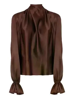 Raquel Diniz Raquel Diniz Moona Long-Sleeve Blouse Brown