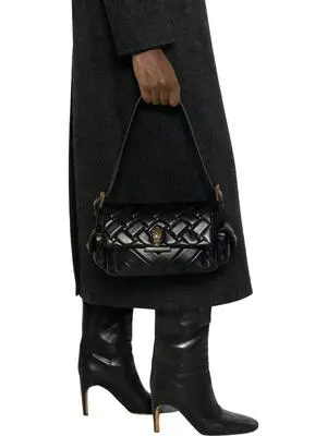 Kurt Geiger Eagle-motif Quilted Shoulder Bag - Black