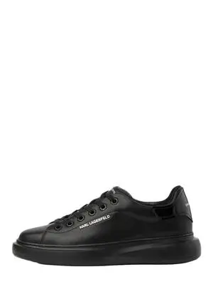 Karl Lagerfeld Ikon Nft Kore Leather Sneakers - Black