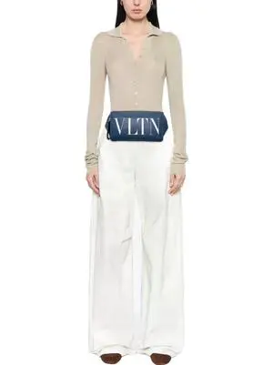 Valentino Garavani Leather Vltn Belt Bag - Blue
