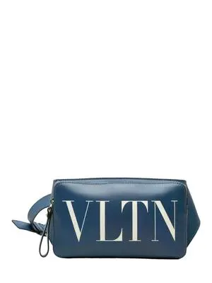 Valentino Garavani Leather Vltn Belt Bag - Blue