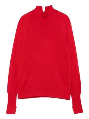 PINKO High-Neck Logo Patch Sweater