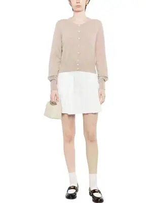 N.peal Cropped Cardigan - Neutrals