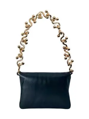 Sportmax Sculptural Chain-strap Mini Bag - Black