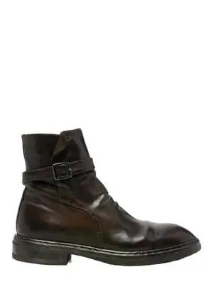 Officine Creative Concept 003 Buckle-fastening Biker Boots - Brown