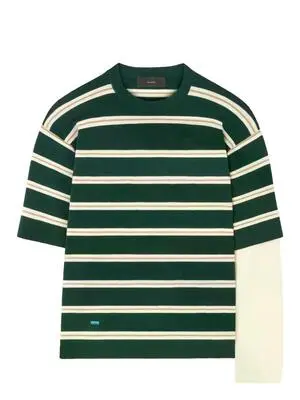 Alanui Rugby Club Layered-sleeve T-shirt - Green