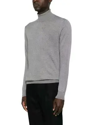 GRAN SASSO Wool Roll Neck Sweater - Grey