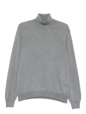 GRAN SASSO Roll-neck Wool Sweater - Grey