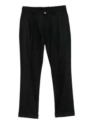 GRAN SASSO Gran Sasso Tailored Trousers With Drawstring And Pleats Black