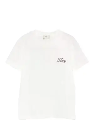 AUTRY Logo Embroidered Cotton T-shirt - Blue