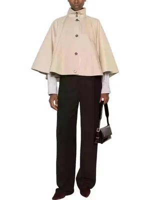 Max Mara Max Mara Cotton Gabardine Cape Neutrals