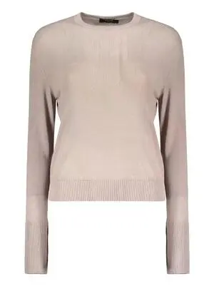 MOORER Button-detail Long-sleeve Sweater - Neutrals