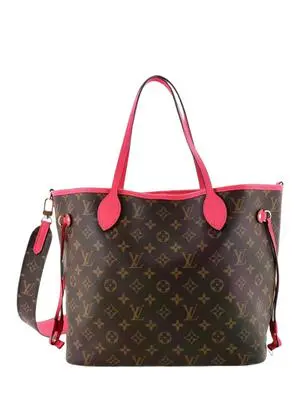 LOUIS VUITTON Neverfull Bandouliere Inside Out Monogram Canvas And Textile Mm Tote Bag - Brown