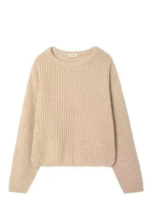 American Vintage American Vintage Cyrow Ribbed Knit Sweater Neutrals