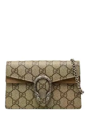 Gucci Mini Gg Supreme Dionysus Crossbody Bag - Neutrals