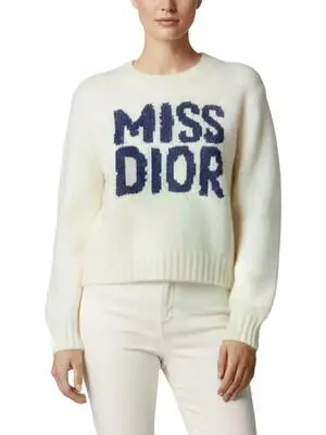 Dior Miss Intarsia Knit Sweater - Neutrals