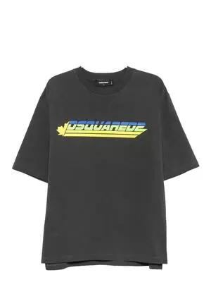 Dsquared2 Logo-print Cotton T-shirt - Grey