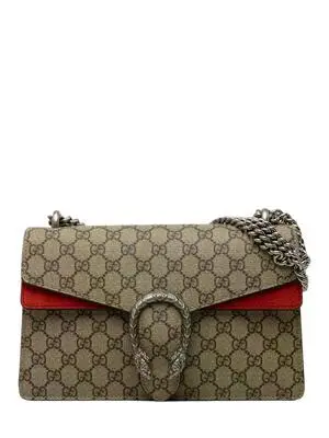 Gucci Dionysus Shoulder Bag In Gg Supreme Canvas - Neutrals