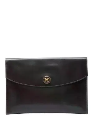Hermès Hermès Box Calf Rio Pochette Clutch Bag Brown