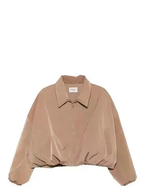SOSUE Zip-up Collared Jacket - Brown