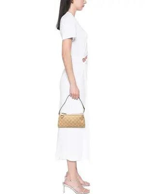 Gucci Gg Canvas Abbey D Ring Pochette Handbag - Neutrals