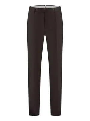 PT TORINO Tailored Pressed Crease Trousers - Brown
