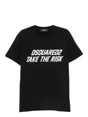 Dsquared2 Slogan-print T-shirt - Black