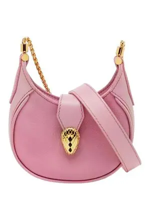 BVLGARI Micro Serpenti Ellipse Shoulder Bag - Pink