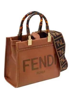 Fendi Sunshine Tote Bag - Brown