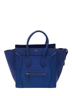 Celine 2014 Mini Luggage Tote Bag - Blue