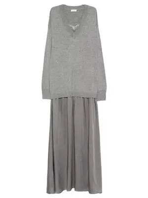 LIU JO LIU JO Lace Trim Maxi Dress