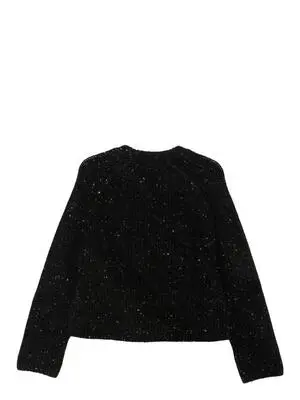 Christian Wijnants Chunky Knit Raglan Sleeve Sweater - Grey