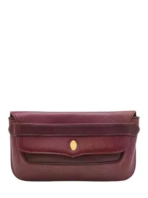 Cartier Must De Grained Leather Clutch Bag - Red