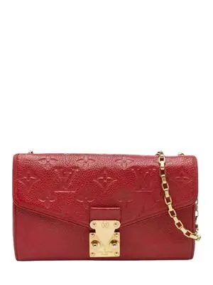 LOUIS VUITTON Saint Germain Monogram Empreinte Clutch Bag - Red
