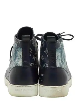 LOUIS VUITTON Chapman Brothers Savane Monogram High-top Sneakers - Blue