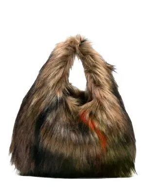 LA MILANESA Small Nilde Faux-fur Tote Bag - Brown