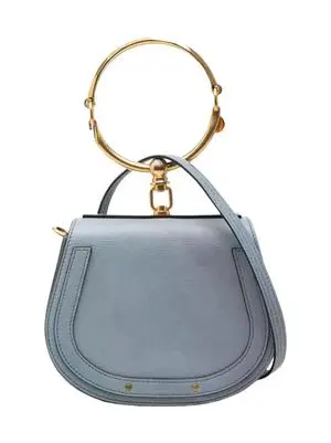 Chloé Chloé Nile Leather Bracelet Satchel Blue