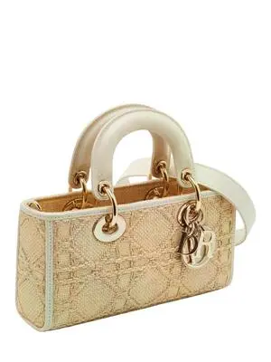 DIOR 2023 Lady D-joy Raffia Tote Bag
