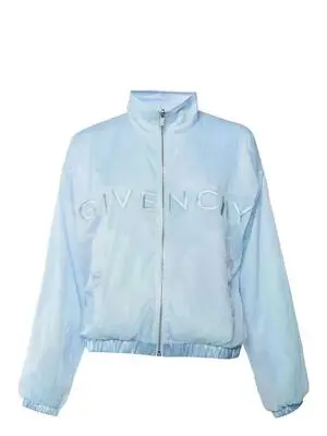 Givenchy Logo-embroidered Reversible Zip-up Jacket - Blue