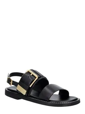 Marc O'polo Calf-leather Buckle-fastening Sandals - Black