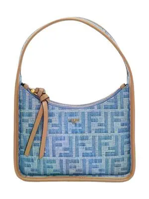 Fendi Fendessence Monogram Shoulder Bag - Blue
