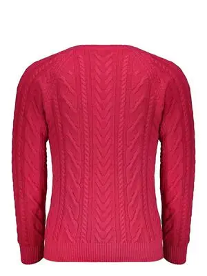 MOORER Cable-knit Cashmere Sweater - Red