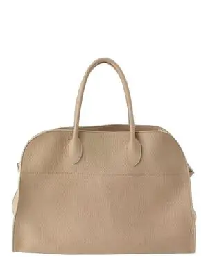 THE ROW The Row Leather Soft Margaux 15 Tote Bag Brown