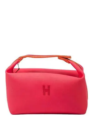 Hermès Toile Bride A Brac Case Vanity Bag - Pink