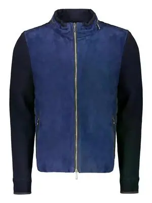 MOORER Moorer Suede Panel Quilted Jacket