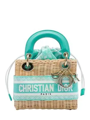Dior Mini Wicker Lady Satchel - Neutrals